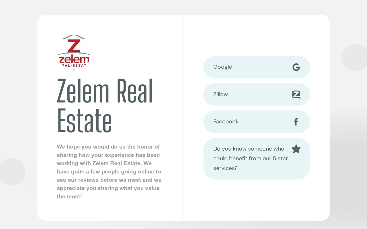 Zelem Real Estate: Review & Referrals
